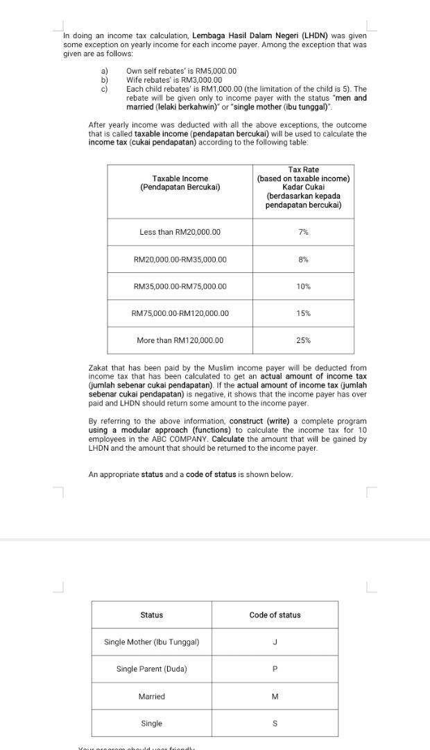 Solved your program should be friendly a)analyze the problem | Chegg.com