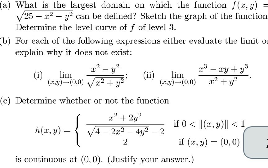 Solved (a) What is the largest domain on which the function | Chegg.com