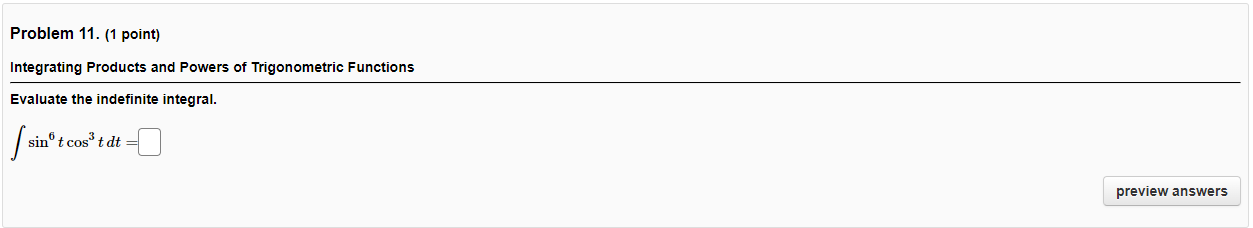 Solved Integrating Products and Powers of Trigonometric | Chegg.com