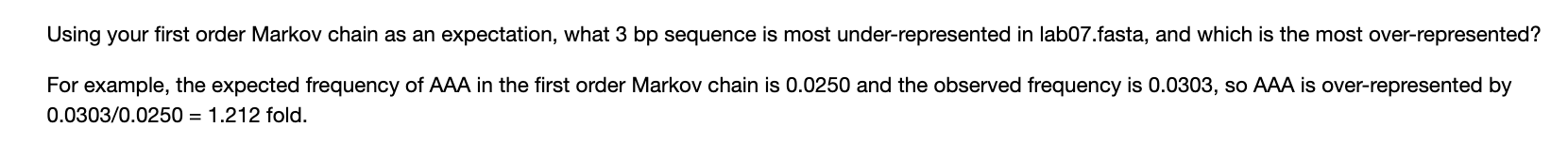 Solved Using your first order Markov chain as an | Chegg.com