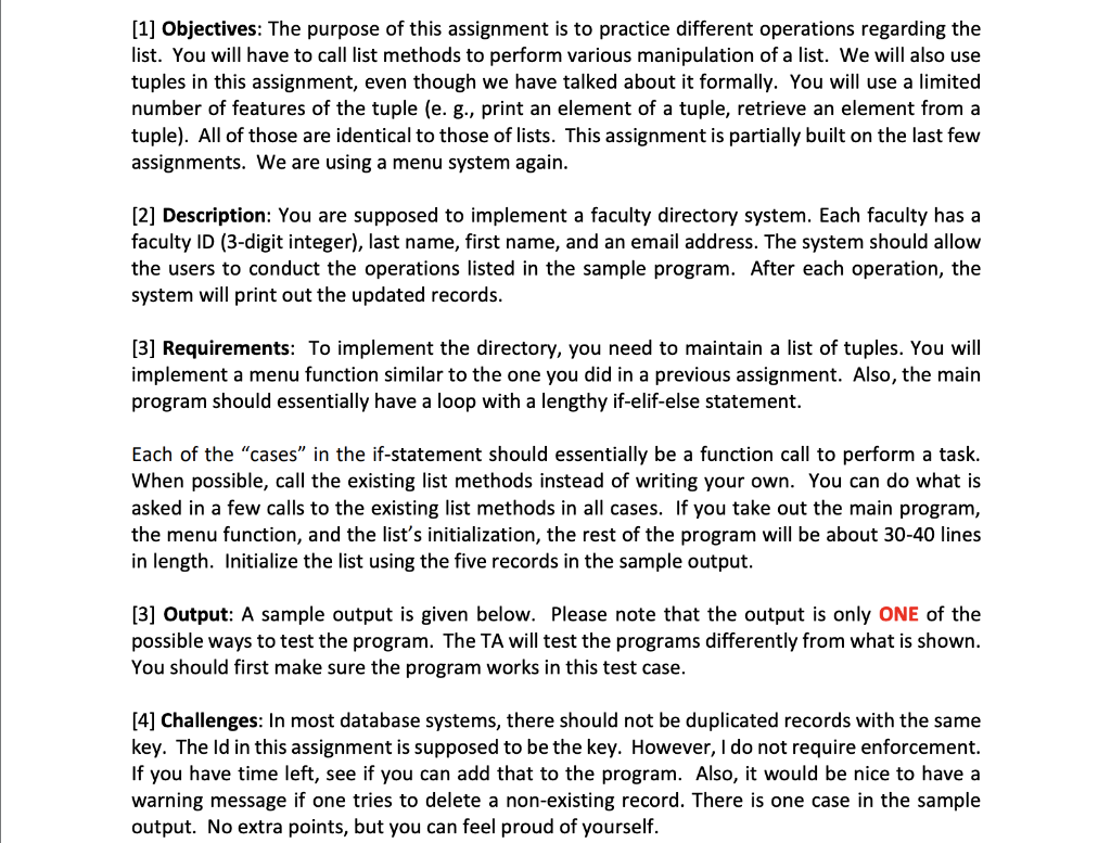 Solved [1] Objectives: The purpose of this assignment is to | Chegg.com