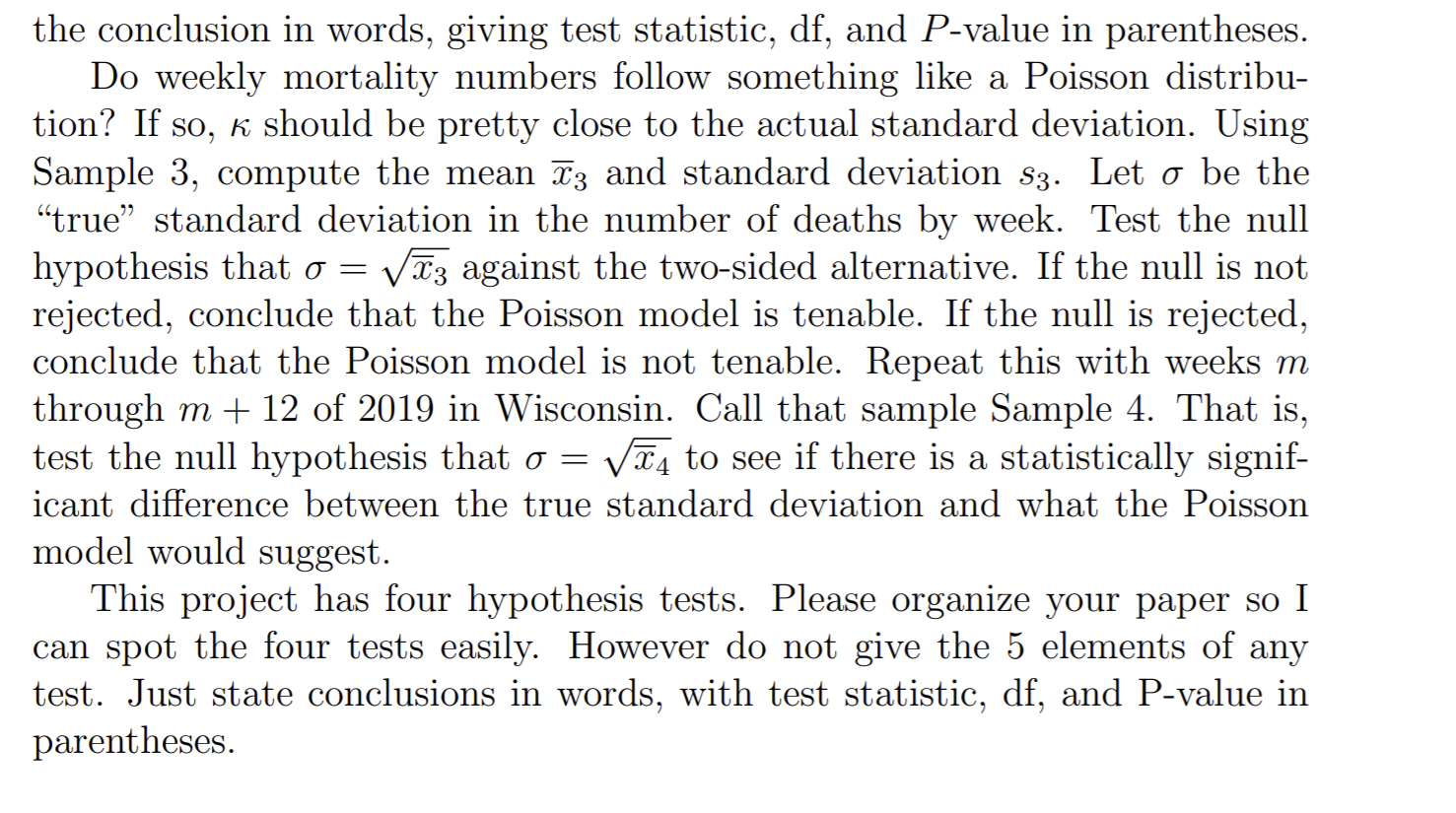 the conclusion in words, giving test statistic, df, | Chegg.com
