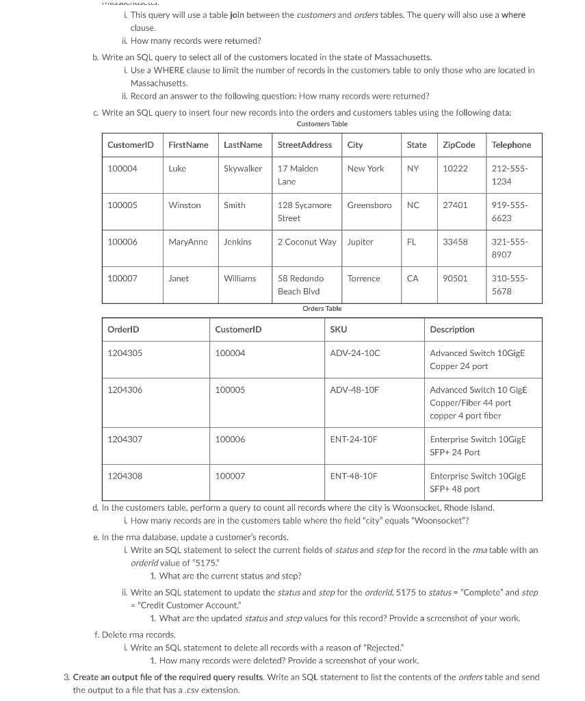 Solved Overview It's now time to populate the | Chegg.com