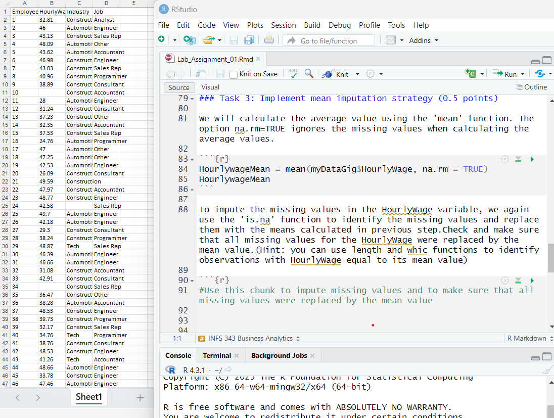 Solved Visual Outline 79. \#\#\# Task 3: Implement mean | Chegg.com