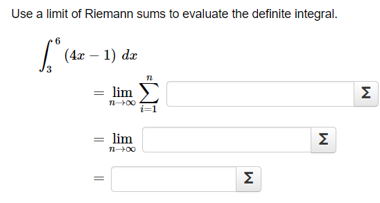 Solved Use a limit of Riemann sums to evaluate the definite | Chegg.com