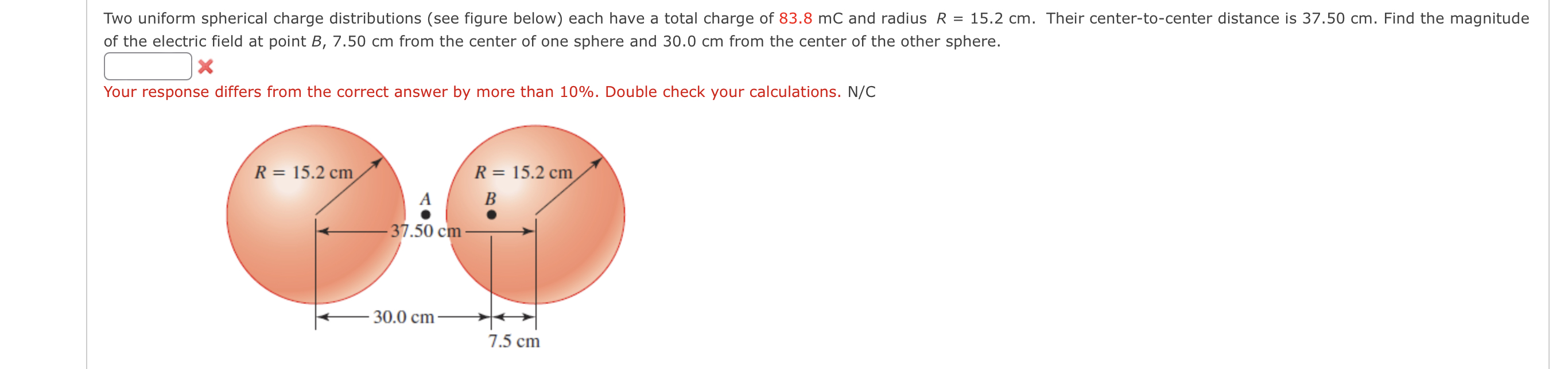 Solved Two uniform spherical charge distributions (see | Chegg.com
