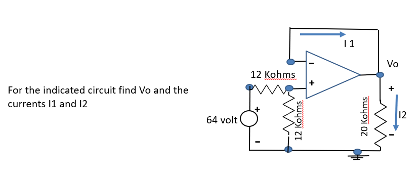 Solved 11 - Vo 12 Kohms + + For the indicated circuit find | Chegg.com