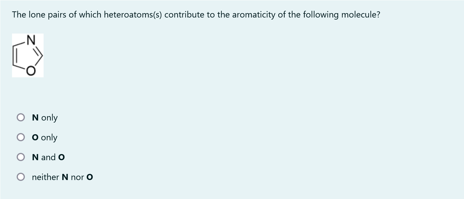 Solved The lone pairs of which heteroatoms(s) contribute to | Chegg.com