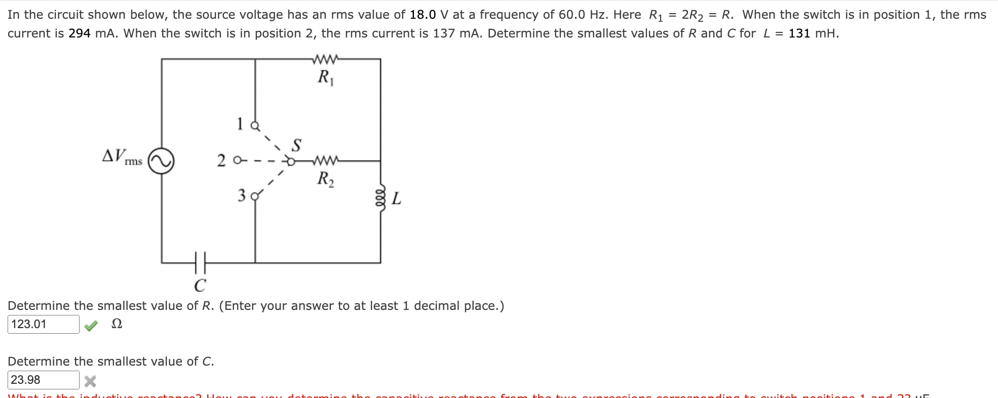 Solved In the circuit shown below, the source voltage has an | Chegg.com