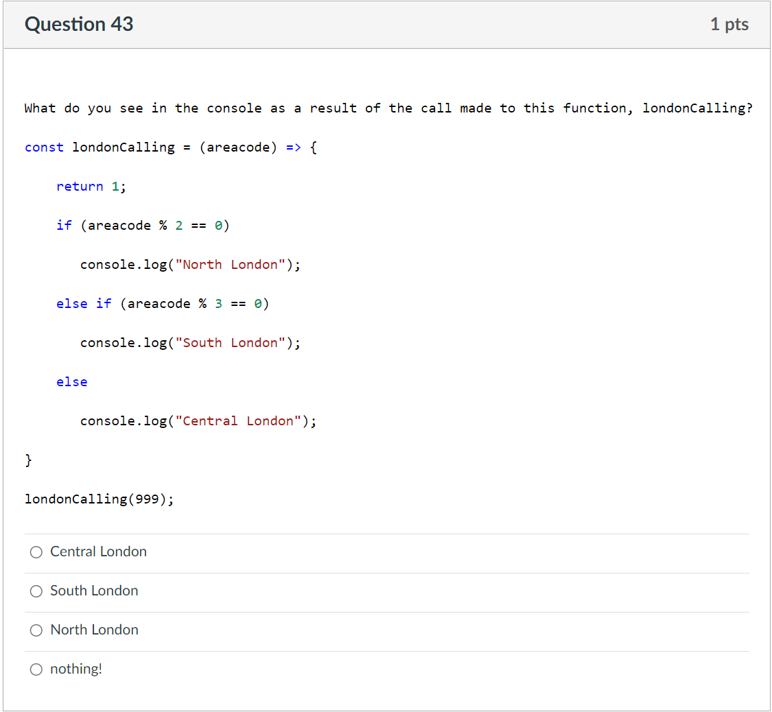 Solved What do you see echoed to the console as a result of | Chegg.com