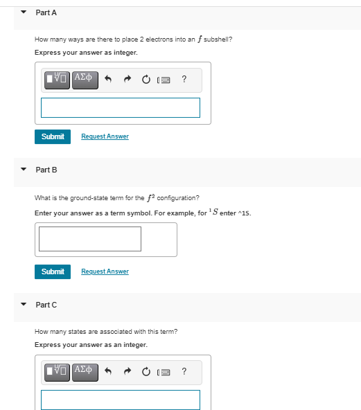 Solved How many ways are there to place 2 electrons into an | Chegg.com