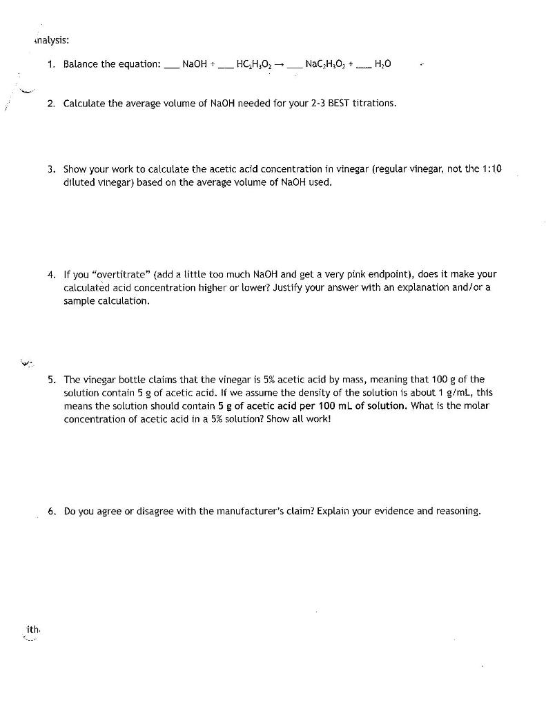 Solved Procedure: 1. Place the waste beaker under the buret. | Chegg.com