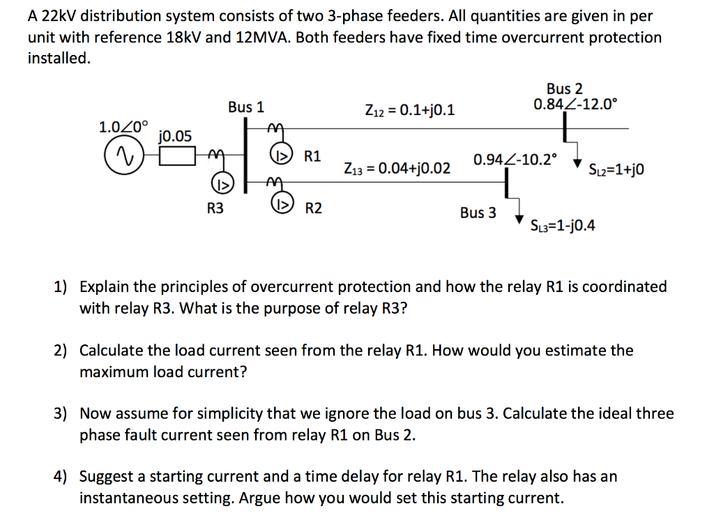 A 22kV distribution system consists of two 3-phase | Chegg.com