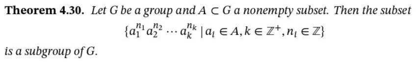 Solved Theorem 4.30. Let G be a group and A⊂G a nonempty | Chegg.com