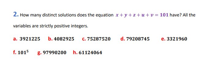 Solved 2. How many distinct solutions does the equation | Chegg.com