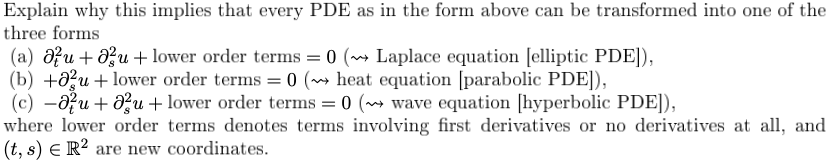 3. Elliptic, Parabolic, and Hyperbolic PDEs We | Chegg.com