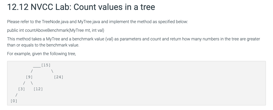 Solved Please refer to the TreeNode.java and MyTree.java and | Chegg.com