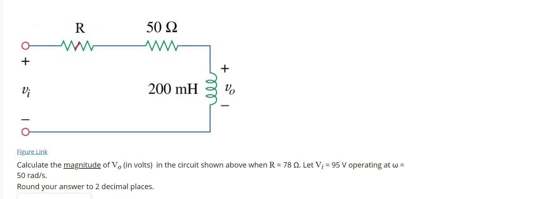 Solved Calculate the magnitude of Vo (in volts) in the | Chegg.com