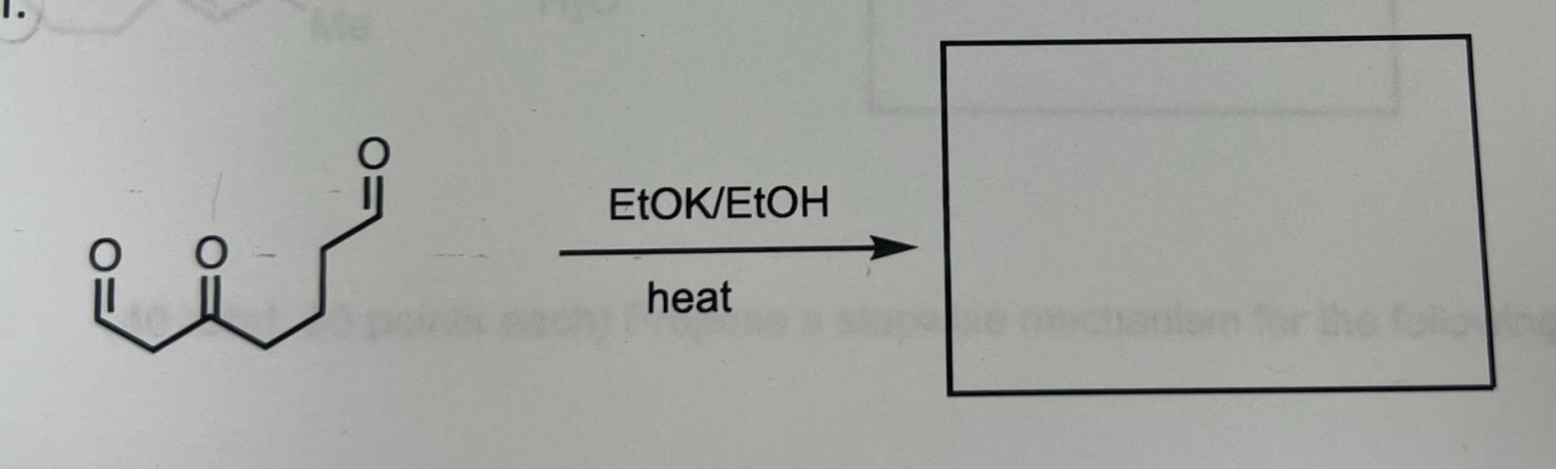 Solved heat EtOK/EtOH | Chegg.com