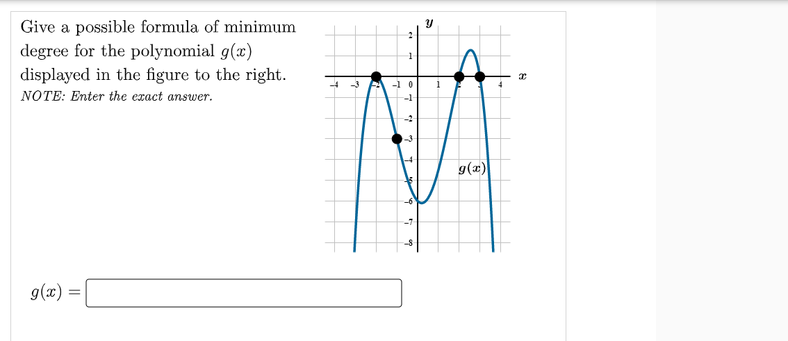 Solved Give a possible formula of minimum degree for the | Chegg.com