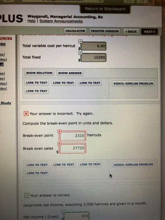 Solved | CALCULATOR | | PRINTER VERSION BACK NEXT RCES RK | Chegg.com