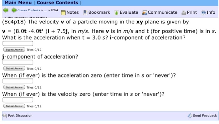 Solved Main Menu Course Contents l Course Contents» »Hw4 | Chegg.com