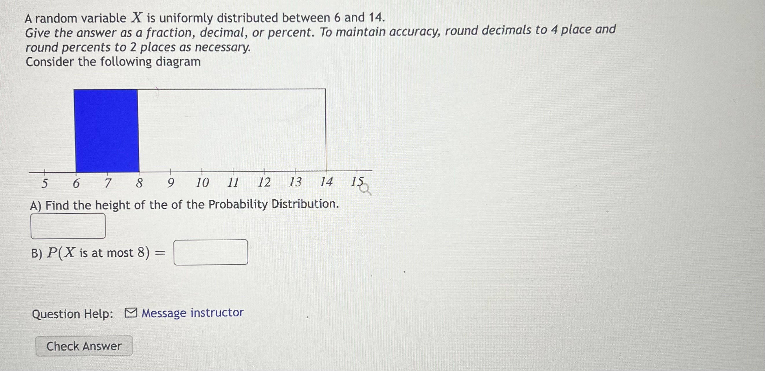 Solved A random variable X is uniformly distributed between | Chegg.com