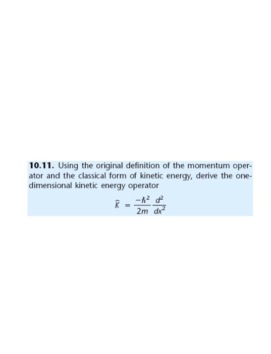 Solved Using the original definition of the momentum | Chegg.com