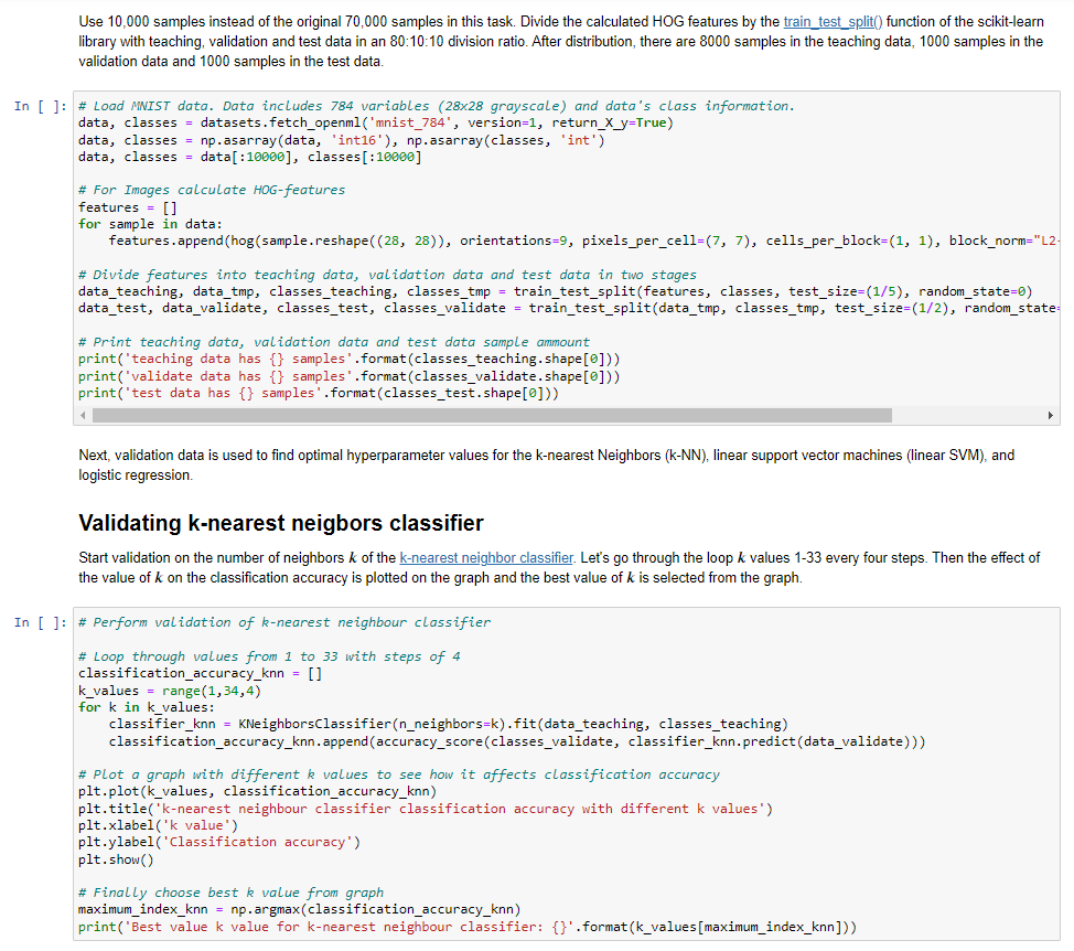 Solved Task 1. Classifier validation and testing This task | Chegg.com