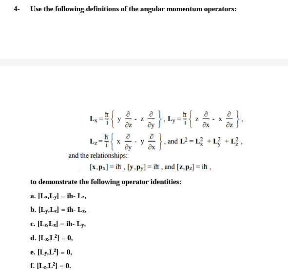 Solved 4- Use the following definitions of the angular | Chegg.com