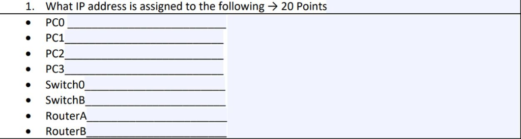 14 41 RouterA 1 41 RouterB Switch Switch PC-PT PCO | Chegg.com