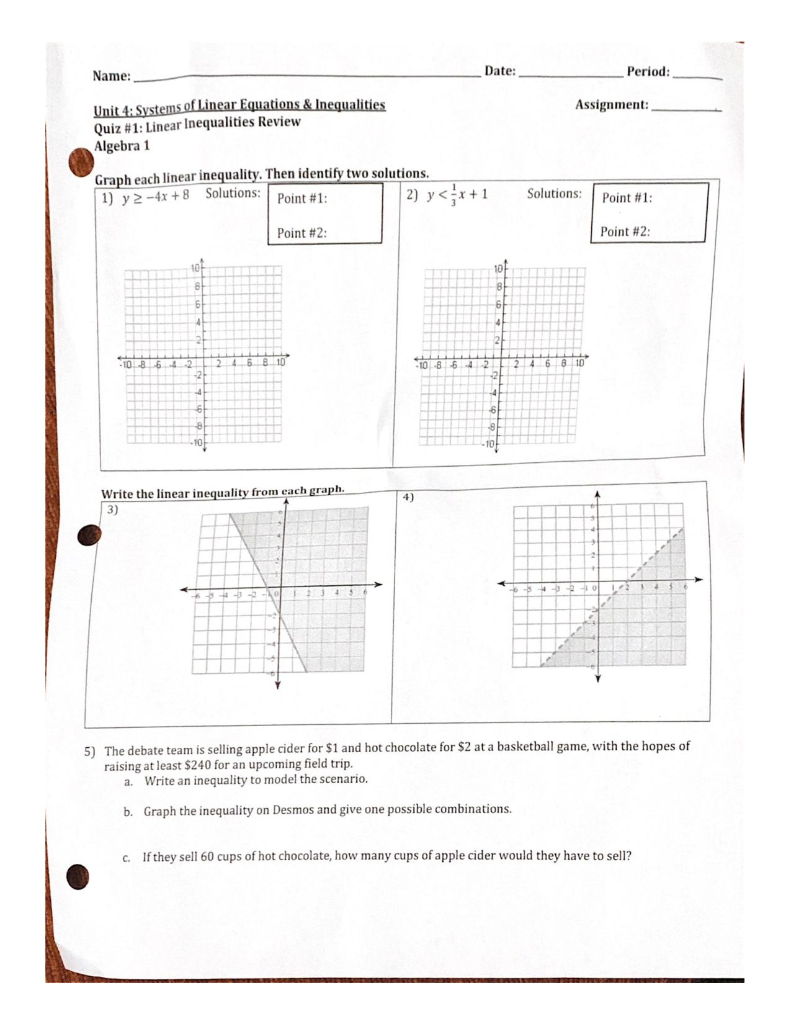 Unit 2 Equations And Inequalities Answer Key NataliaEvin Unit 2 Equations And Inequalities Answer Key NataliaEvin