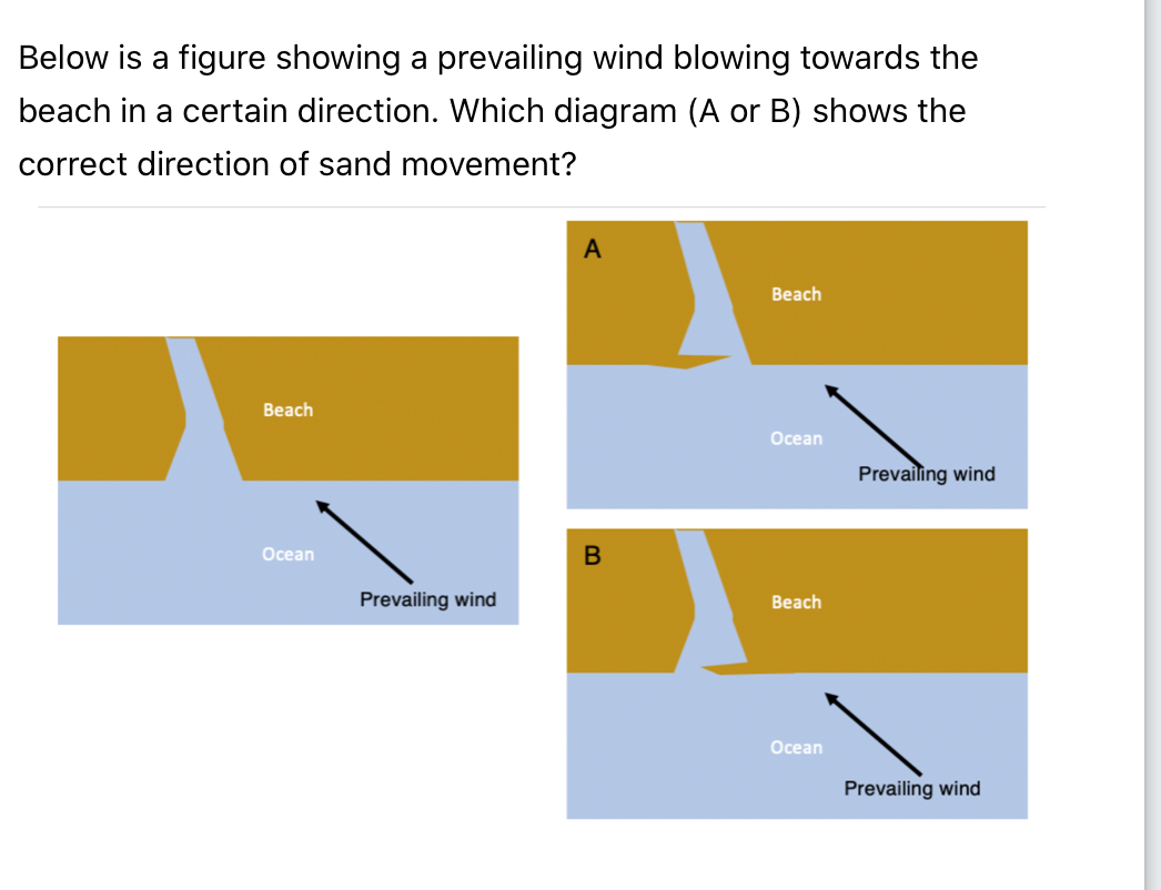 Solved Below is a figure showing a prevailing wind blowing | Chegg.com