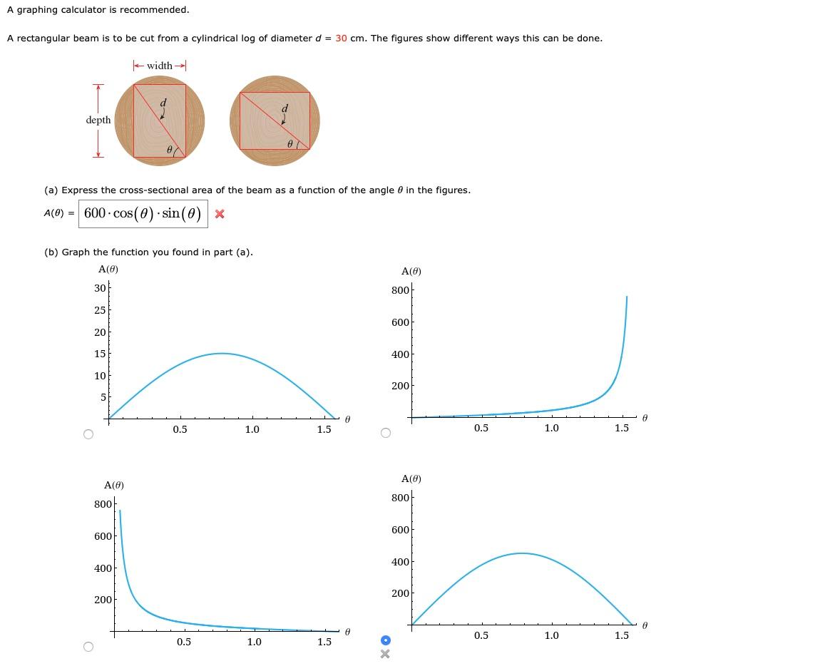 Solved A graphing calculator is recommended. A rectangular | Chegg.com