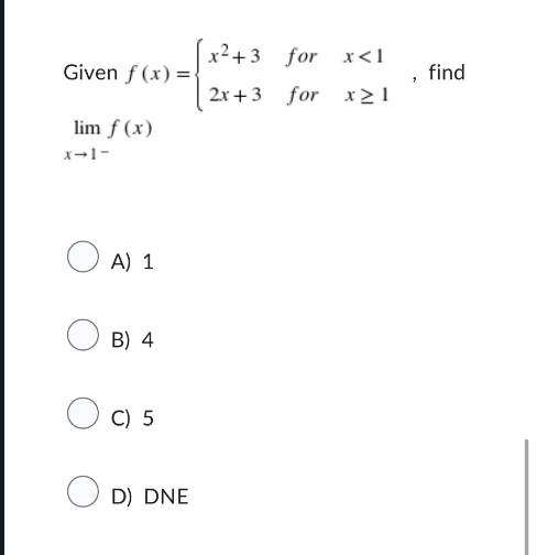 Solved Question 6 (1 point) Find limx→3−(x2−93x−9) A) 3 B) | Chegg.com