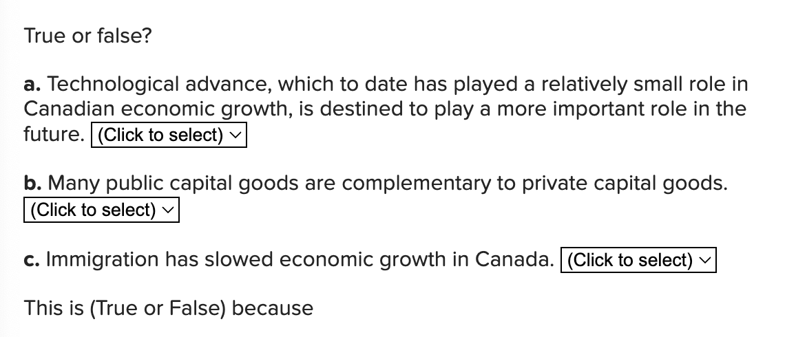 Solved True or false?a. ﻿Technological advance, which to | Chegg.com