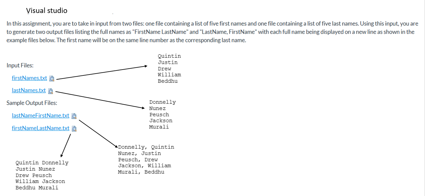 Solved Visual studio In this assignment, you are to take in | Chegg.com