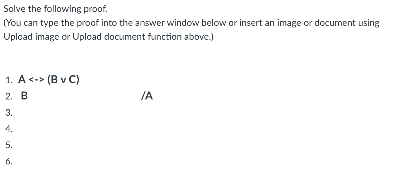 Solved Solve the following proof. (You can type the proof | Chegg.com