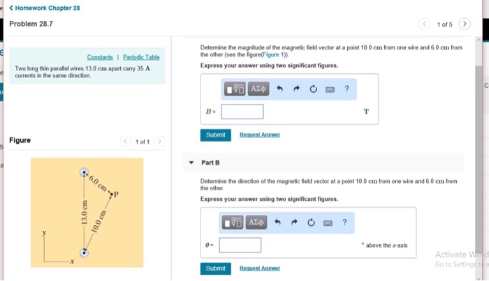 Solved Homework Chapter 28 Problem 28.7 1 of5 Determine the | Chegg.com