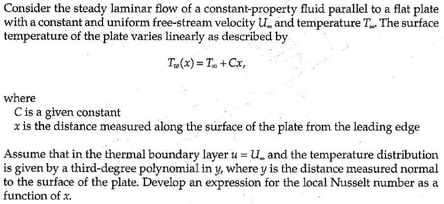 Solved Consider the steady laminar flow of a | Chegg.com