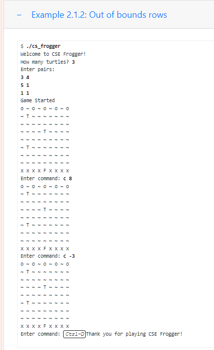 Solved Using C Program To Make A Cs Frogger Game Trying 5594