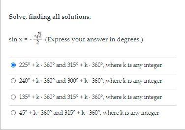 Solved Solve, finding all solutions. sin x = (Express your | Chegg.com