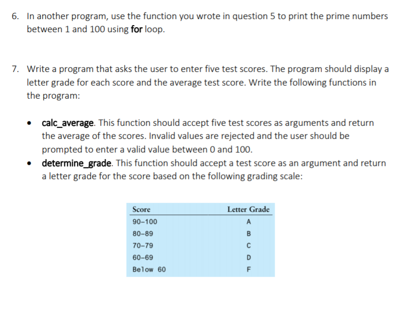 Solved 6. In another program, use the function you wrote in | Chegg.com