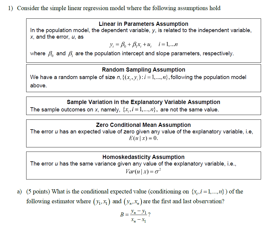 Solved Consider the simple linear regression model where the | Chegg.com