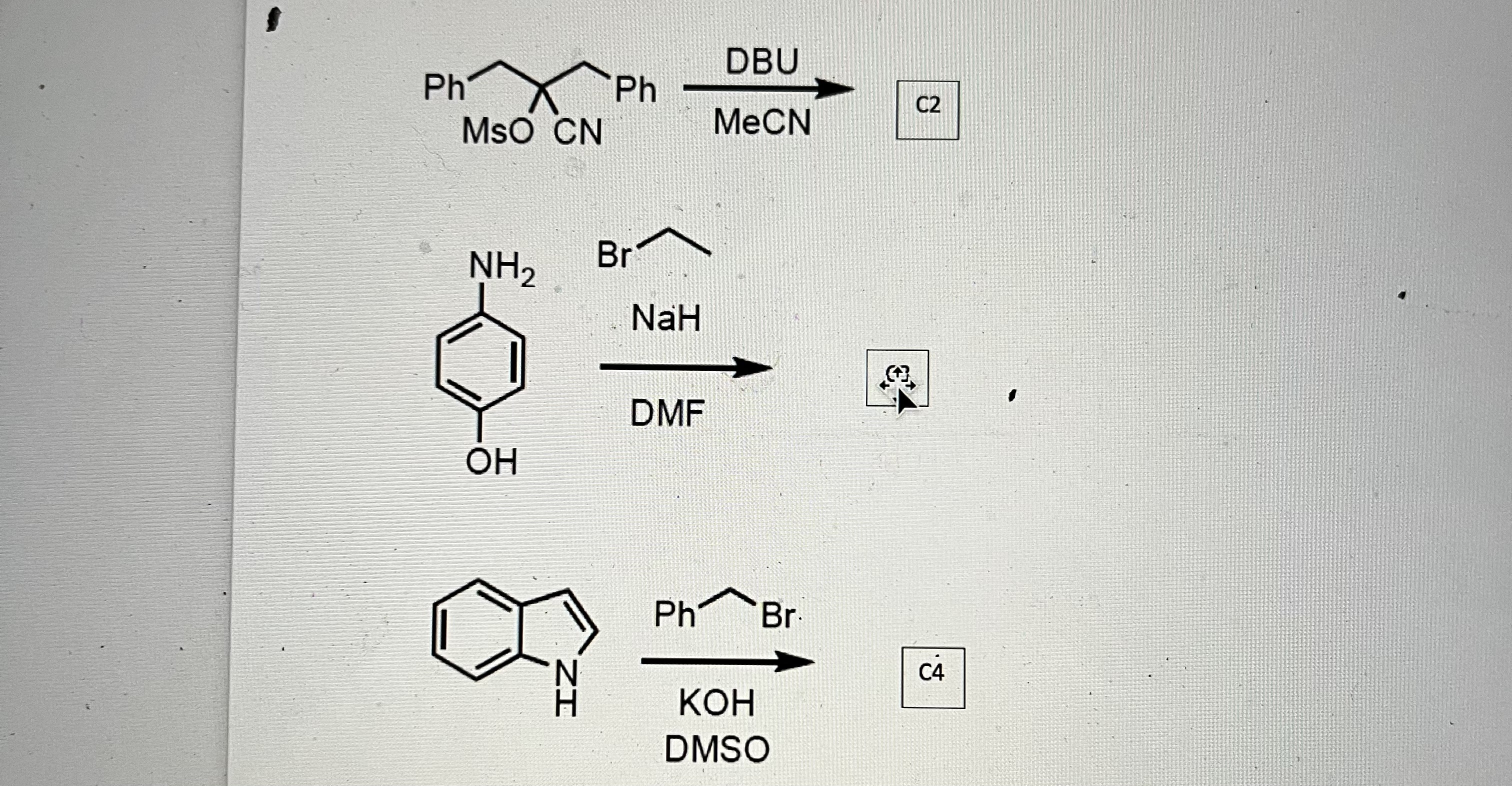 Solved C4 DMSO | Chegg.com