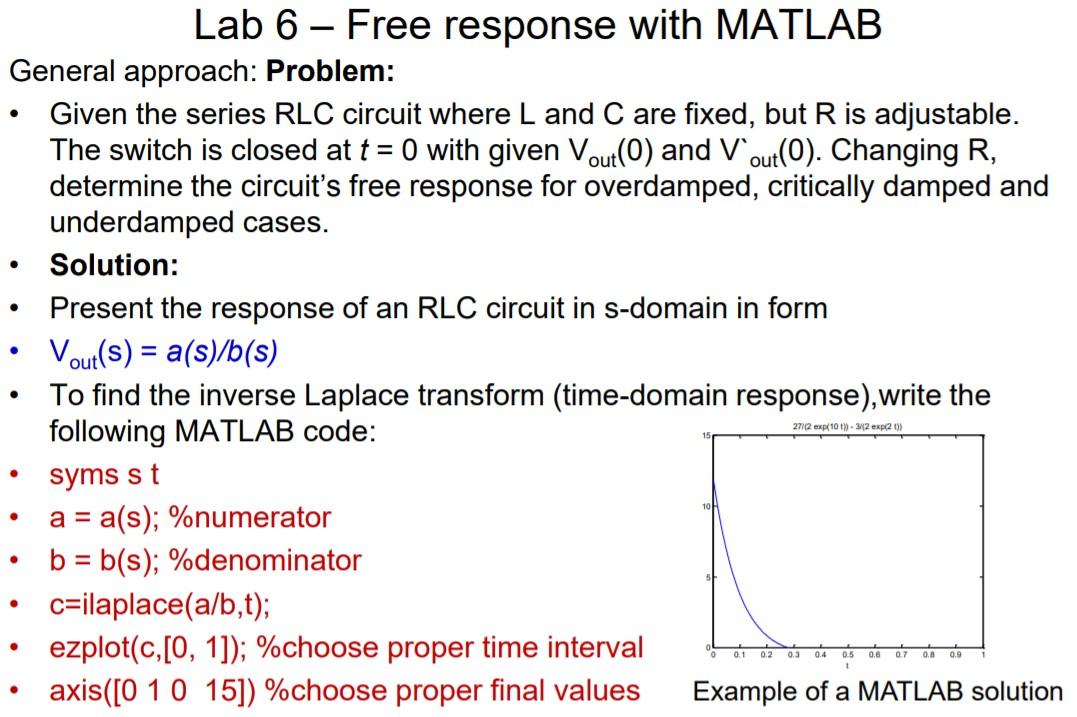 please use Multisim for the three graphs and Matlab | Chegg.com