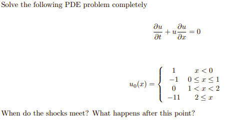 Solved Solve the following PDE problem completely | Chegg.com