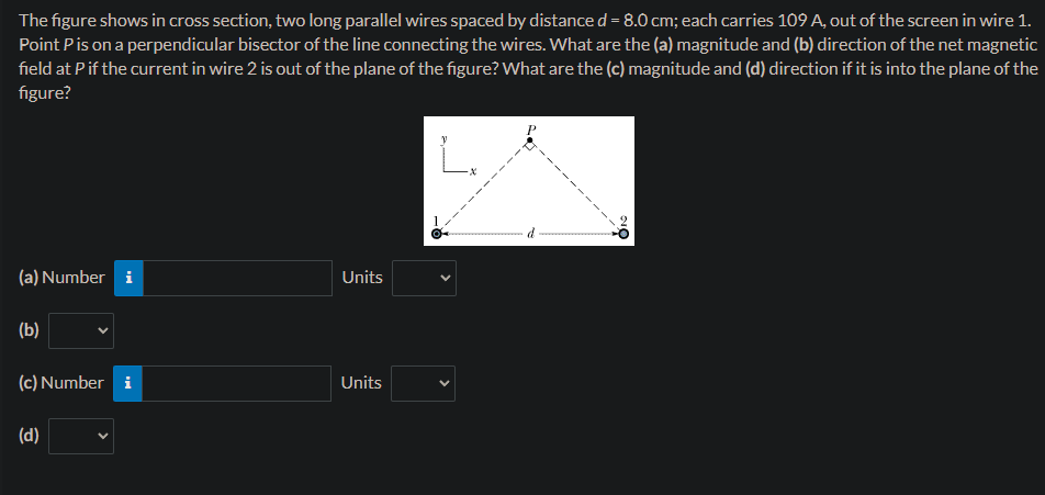 Solved The Figure Shows In Cross Section Two Long Parallel