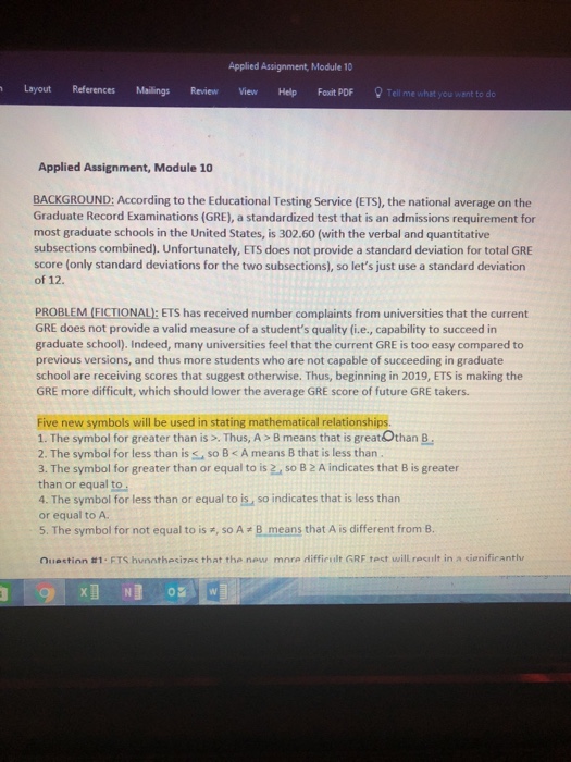 Solved Applied Assignment, Module 10 Layout References | Chegg.com