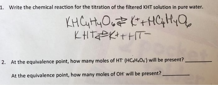 Solved Theory The dissolution of potassium bitartrate can be | Chegg.com